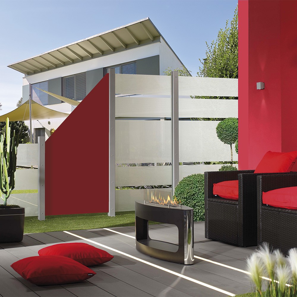 Séparation de balcon et terrasse en verre