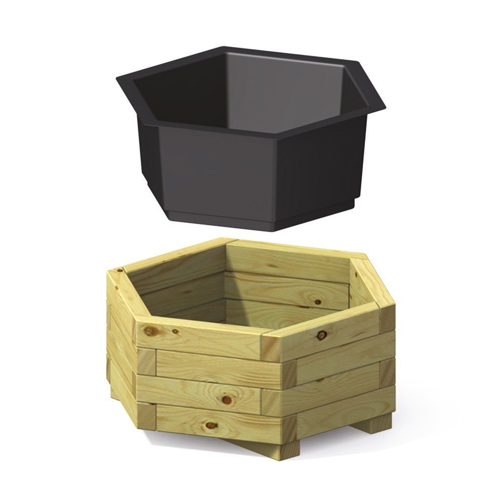 Bac de protection hexagonale