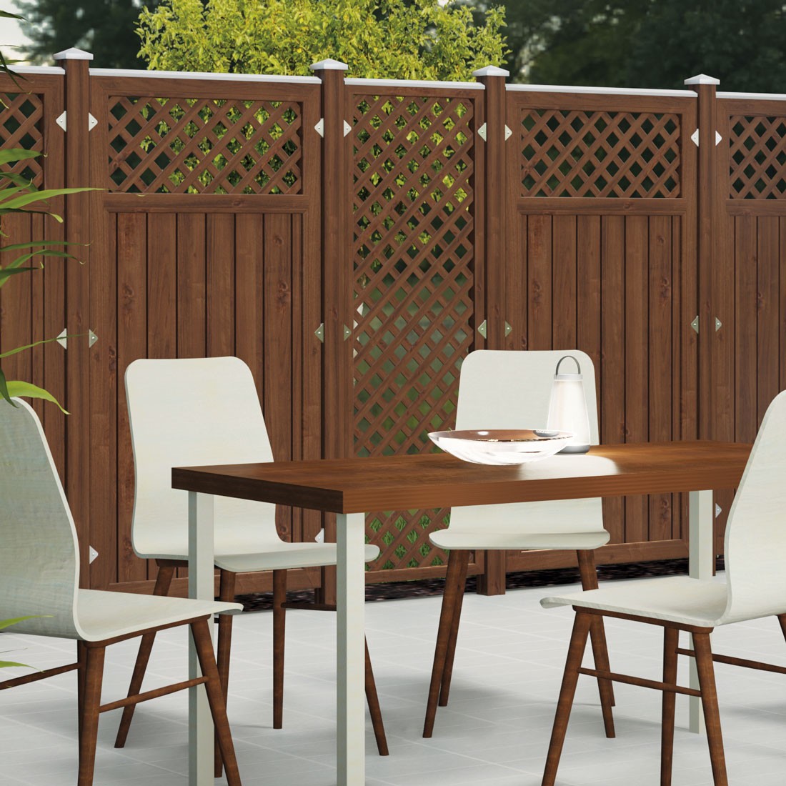 Scherm schutting PVC