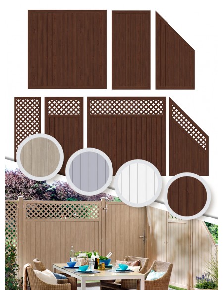 Scherm schutting PVC