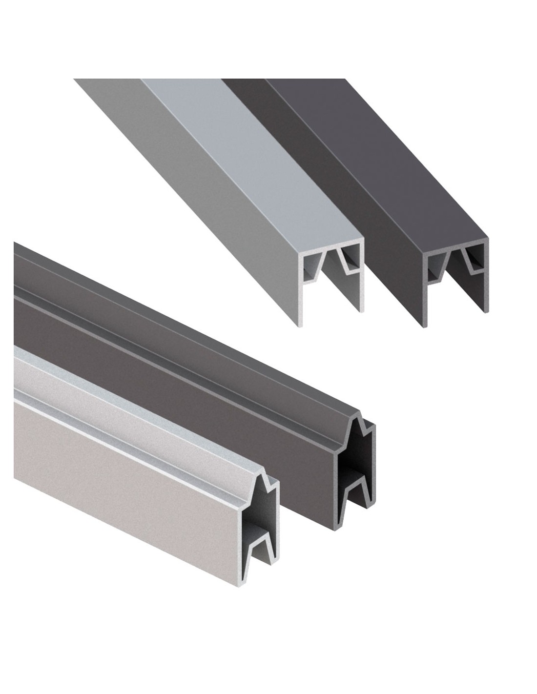 Profil de finition pour palissade en composite, aluminium et thermo...