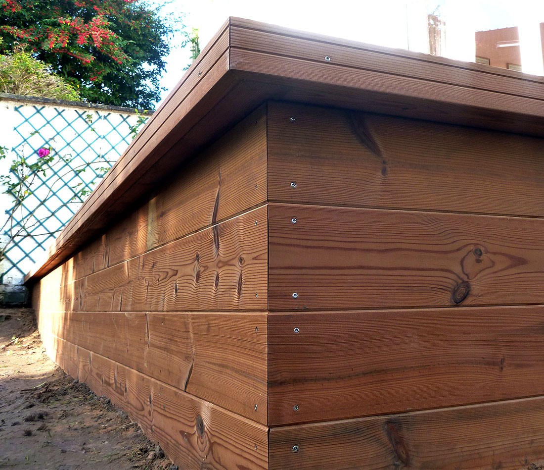 Finse naaldhout gevelbekleding - tand en groef