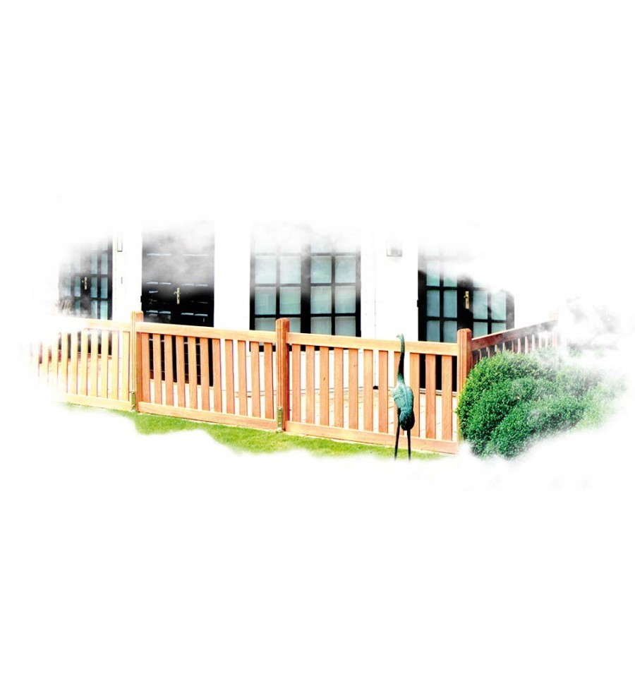 Hout composiet balustrade