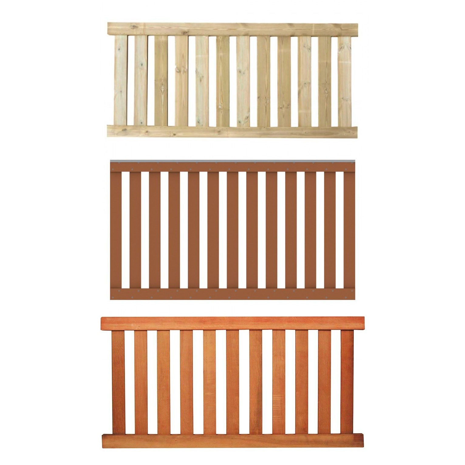 Hout composiet balustrade