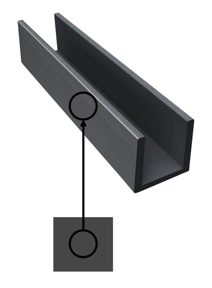 Profil U composite (cadre)
