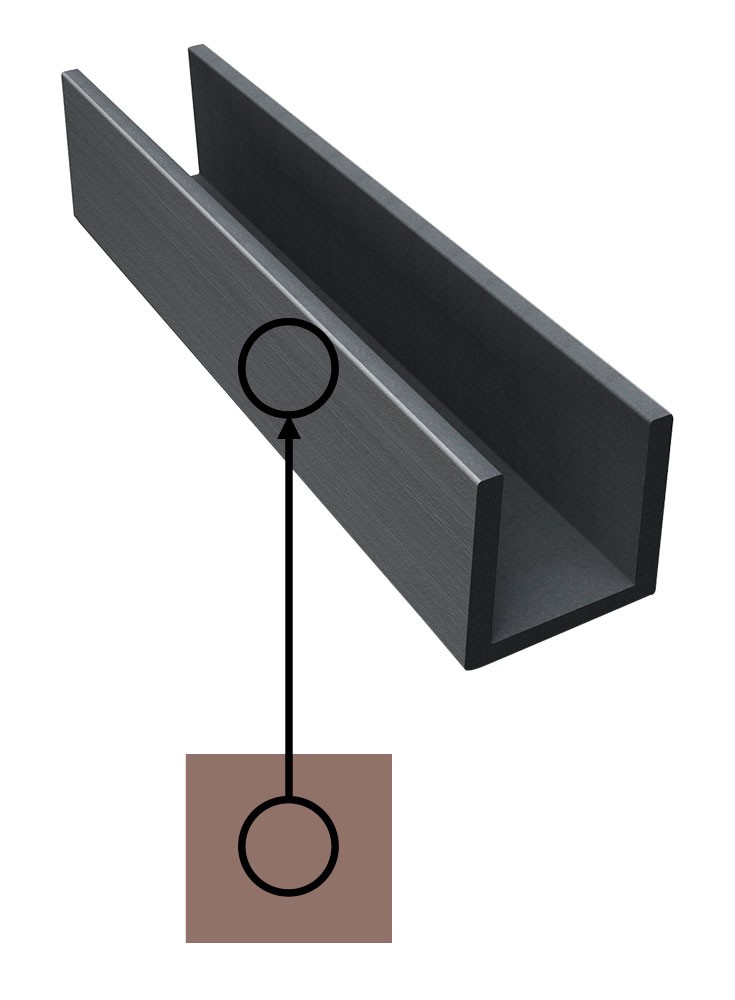 Profil U composite (cadre)