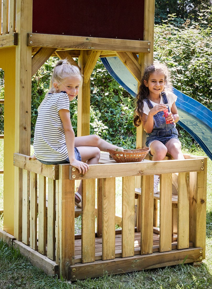 Kleine veranda met vloer