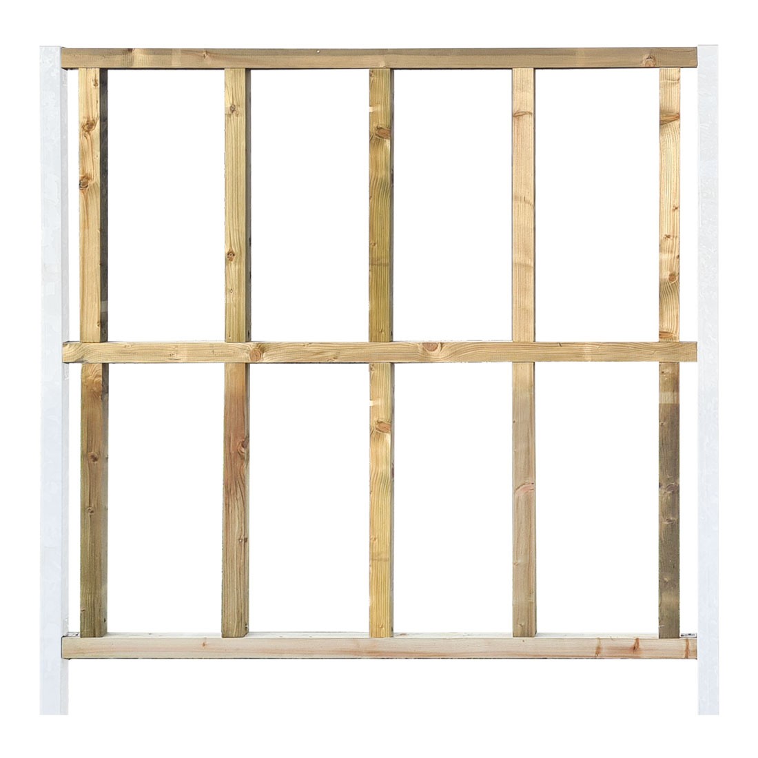 Traverse en bois pour cadre de palissade