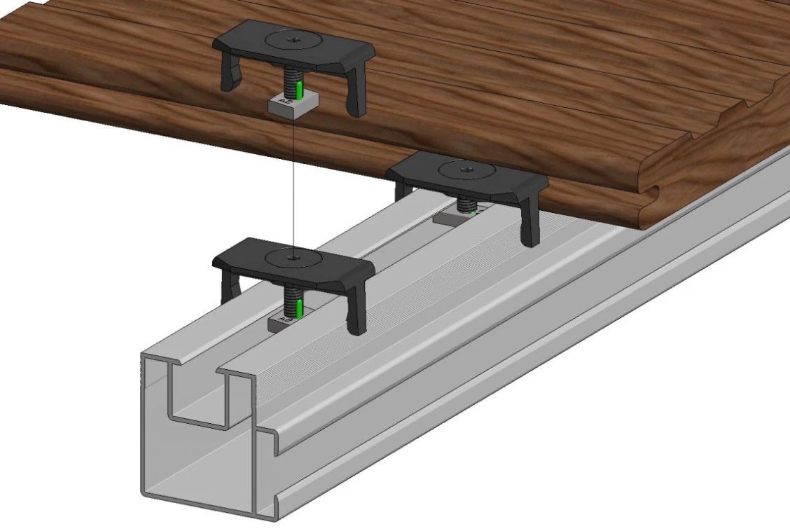 Bevestiging voor aluminium balken
