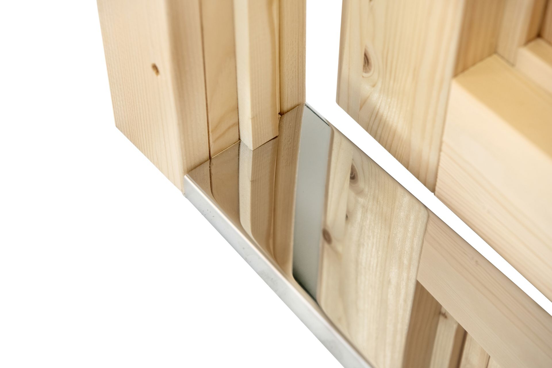 Porte vitrée pour abri de jardin en pin