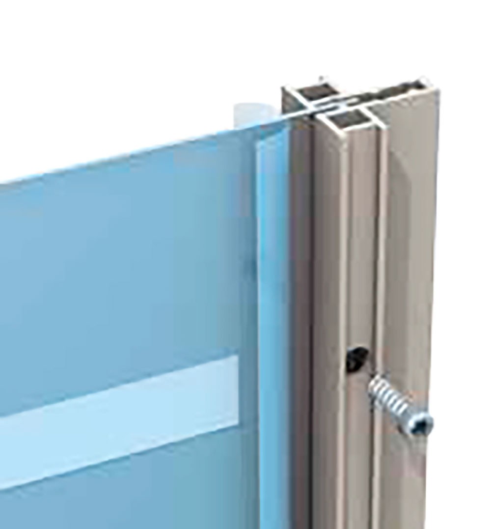 Latte de fixation verticale pour lames décoratives