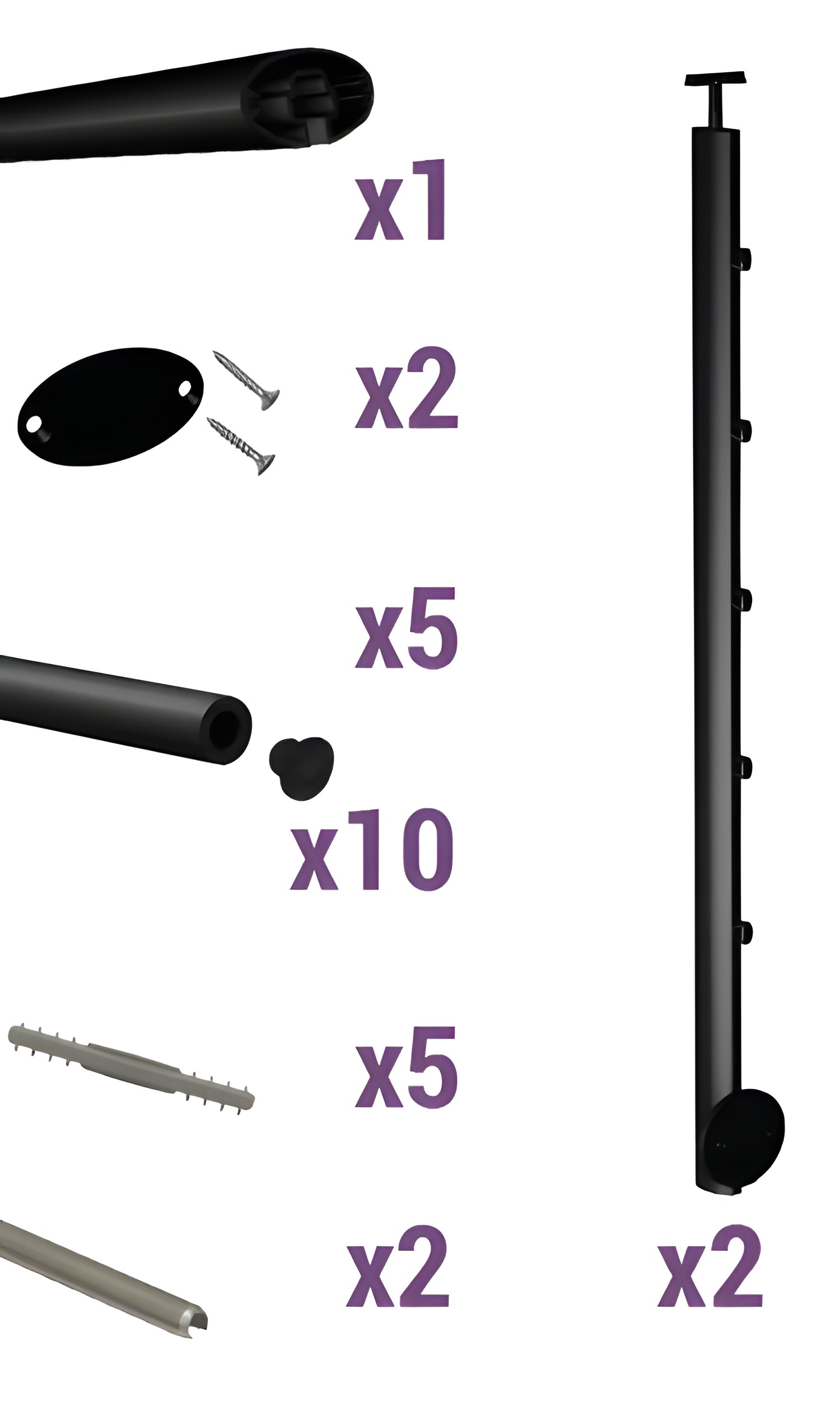 Kit voor zijdelingse balustrade