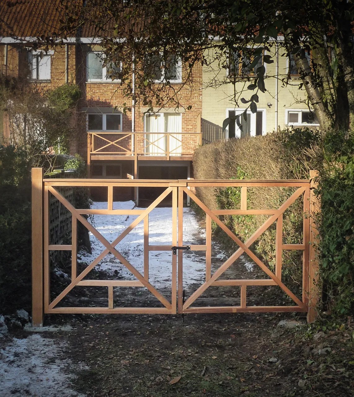 Hardhout draagbalken