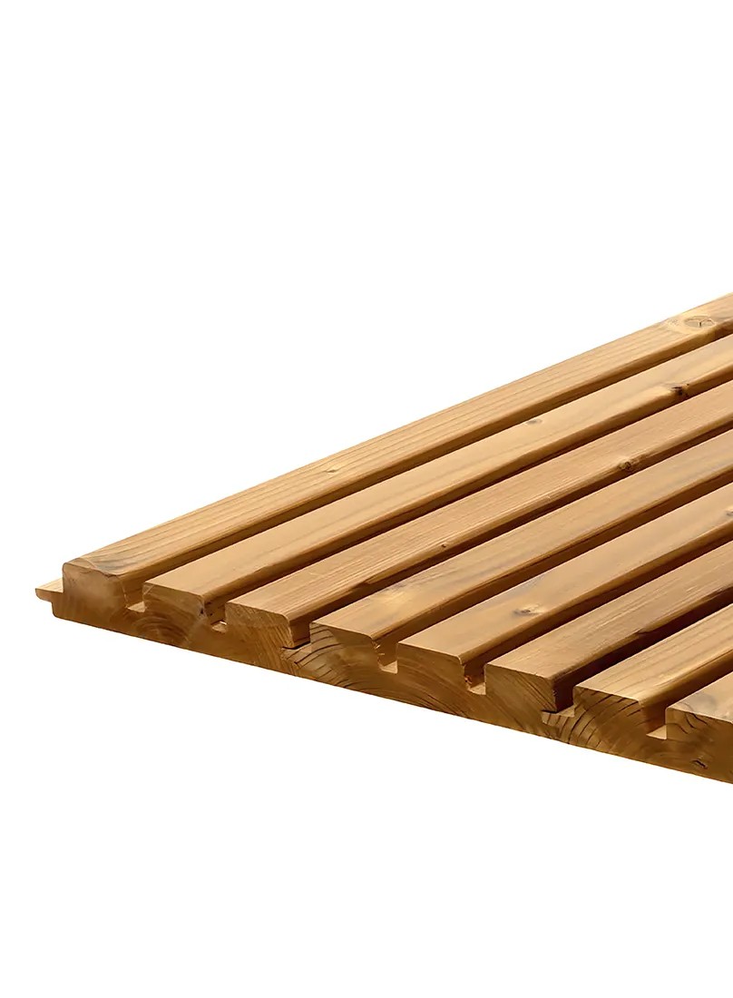 Bardage triple en pin thermo chauffé